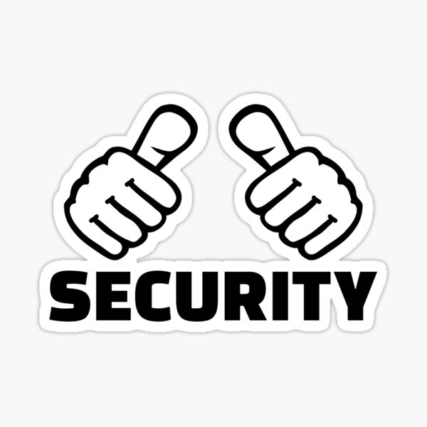Security Guard Stickers | Redbubble