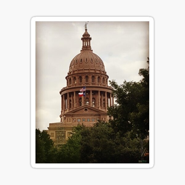 "Austin, Texas! Capitol Dome!" Sticker for Sale by TcMacDesigns | Redbubble