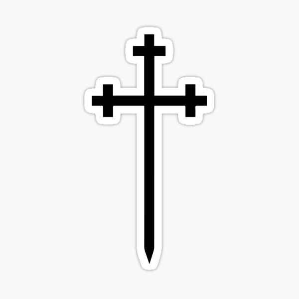 "Aaronic Order Church Cross" Sticker for Sale by signsandsymbols ...
