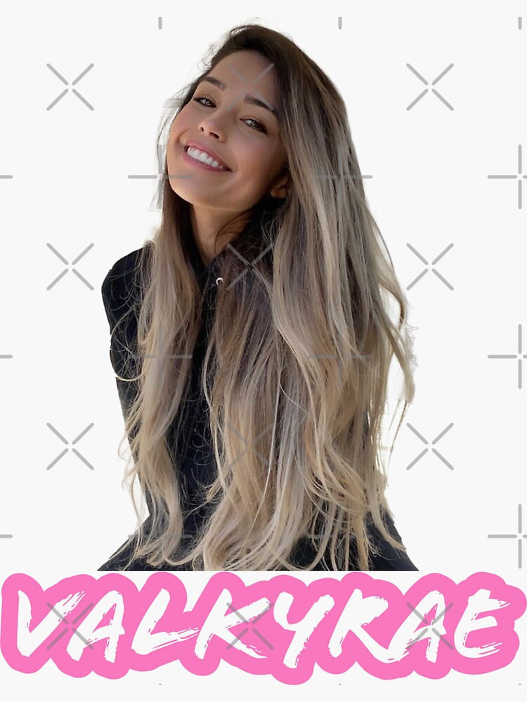 "valkyrae" Sticker for Sale by Mariocii | Redbubble