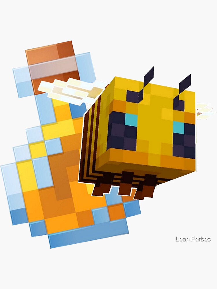 Pegatina «Abeja y miel de Minecraft» de AgentFolder | Redbubble