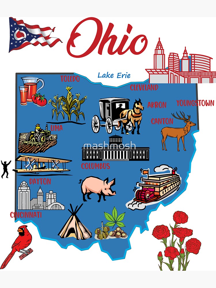 Mapa De Ohio Con Todas Las Ciudades Douglas Ericson