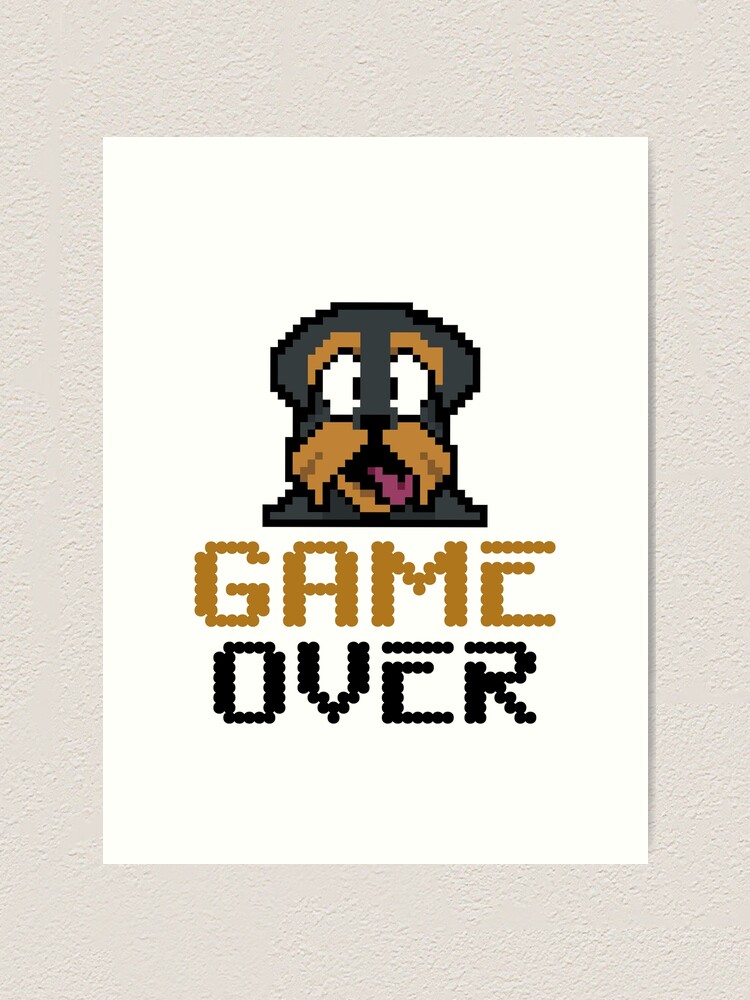 "GAME OVER 8 bit pixel art" Art Print for Sale by FindDesign | Redbubble