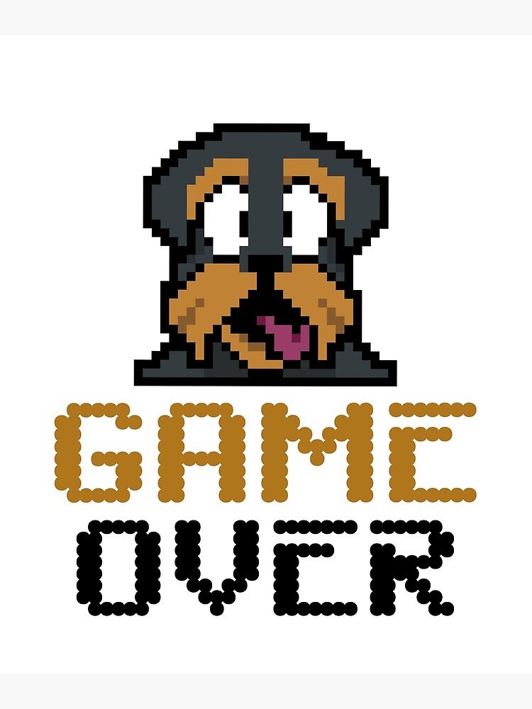 "GAME OVER 8 bit pixel art" Poster for Sale by FindDesign | Redbubble