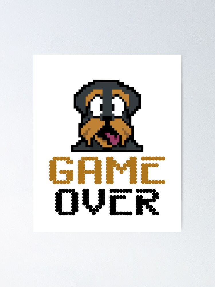 "GAME OVER 8 bit pixel art" Poster for Sale by FindDesign | Redbubble