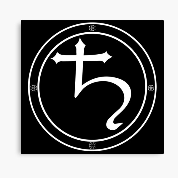 "Alchemy Lead Saturn Alchemical Symbol" Canvas Print by signsandsymbols ...