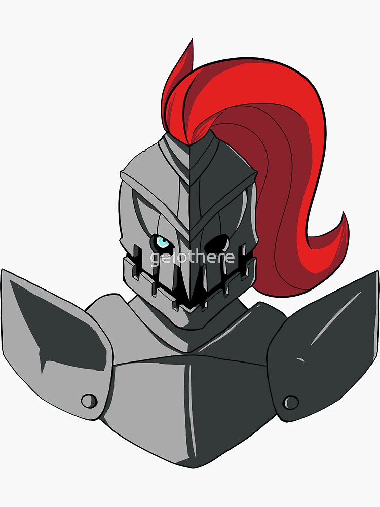 "Undyne helmet" Sticker for Sale by gelothere | Redbubble