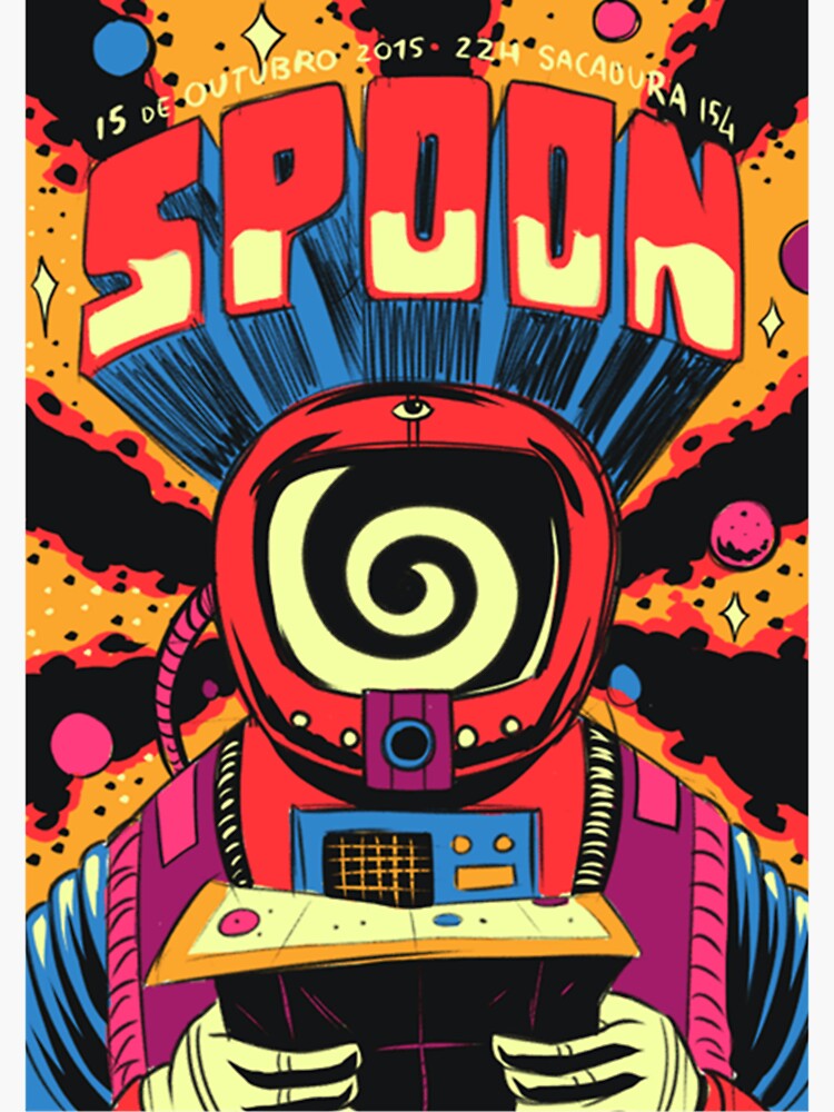 "Spoon band Sci-fi Graphic Essential " Sticker for Sale by GoodieTees ...