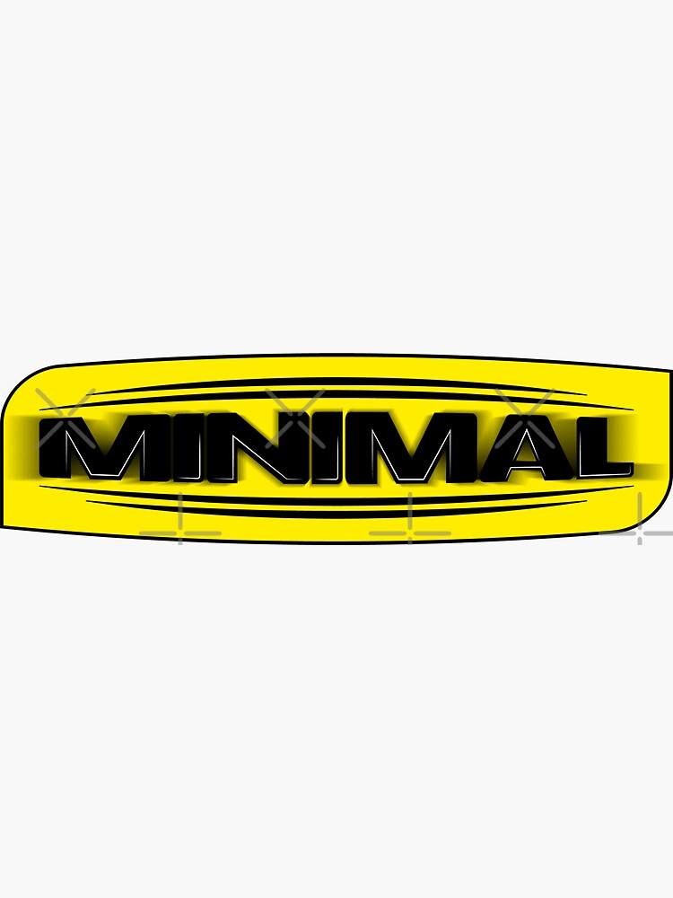 "minimus" Sticker for Sale by memepuntocon | Redbubble