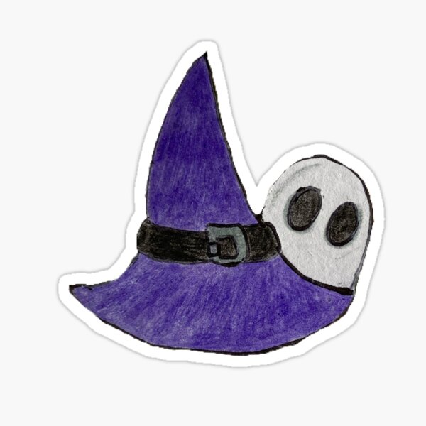 "Shy ghost hiding" Sticker for Sale by Doodlespooks | Redbubble