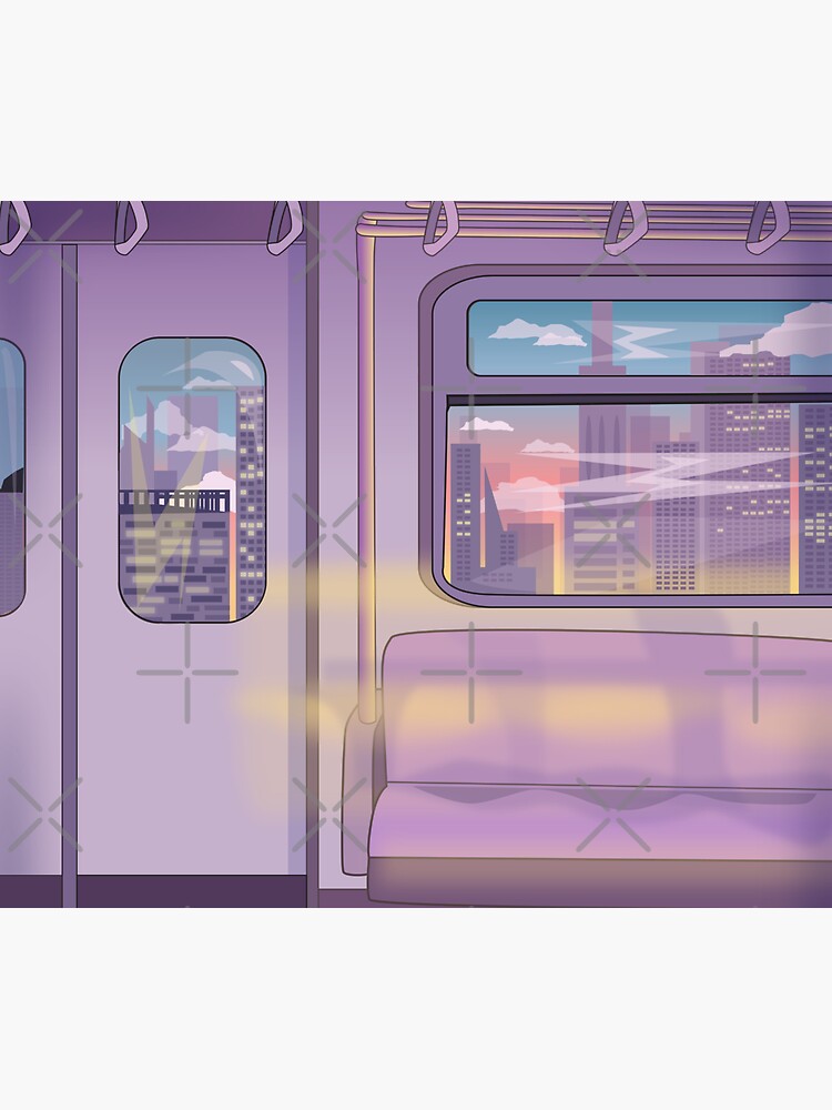 "Anime subway scenery l anime aesthetic" Sticker for Sale by Bossin ...