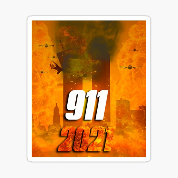 "911 America (Nine Eleven)" Sticker for Sale by MSKClothing | Redbubble