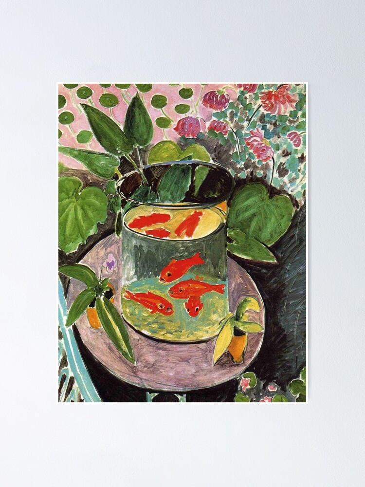 Poster « Henri Matisse poisson rouge 1911, oeuvre de poissons rouges ...