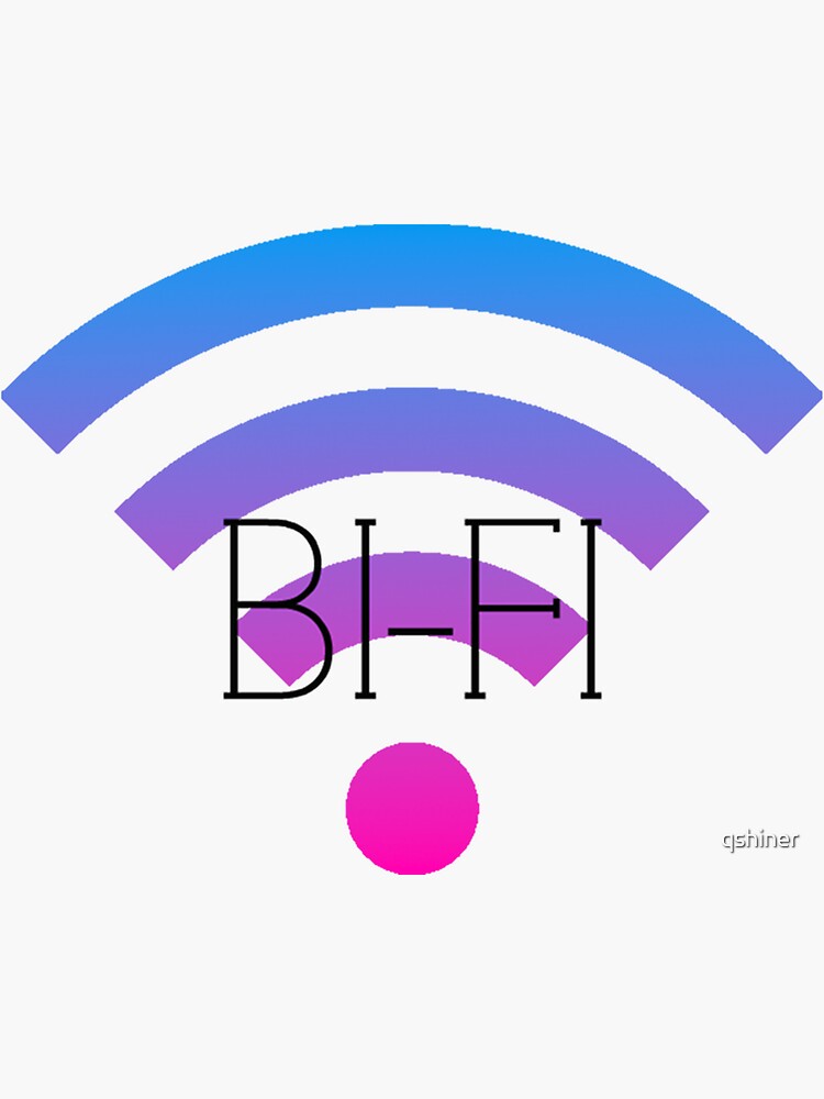 "Bi-Fi - Queer Radars" Sticker for Sale by qshiner | Redbubble