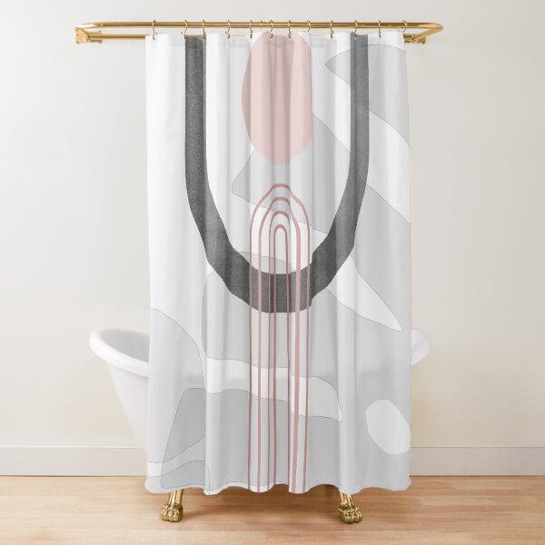 Minimal Mid Century Shower Curtain For Sale By Urbanepiphany Redbubble