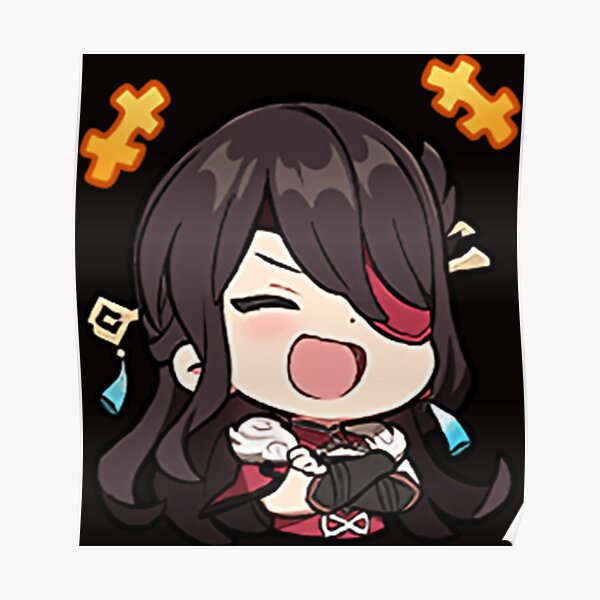 "Genshin Impact Beidou Icons" Poster by Animecomic | Redbubble