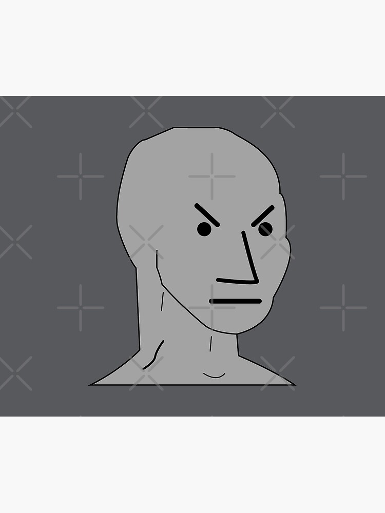 Lámina fotográfica «Meme NPC enojado» de denisseinfeld | Redbubble
