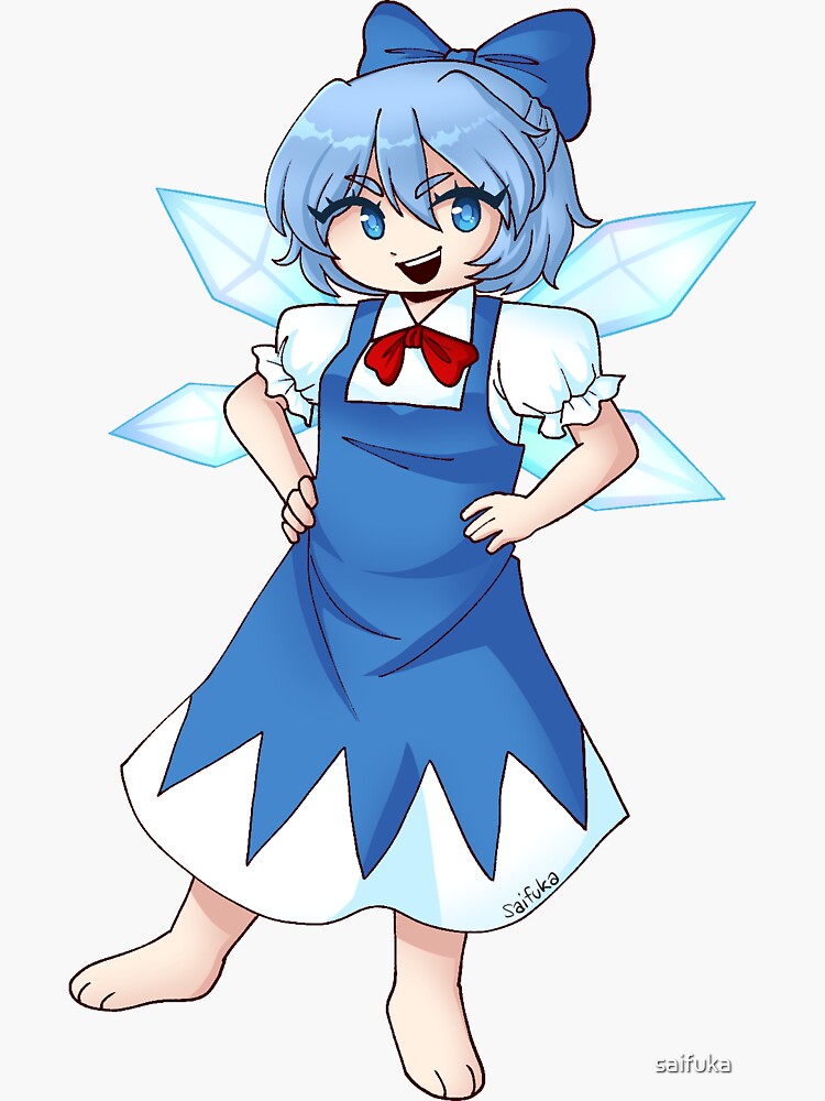 "Cirno (Touhou Project)" Sticker for Sale by saifuka | Redbubble