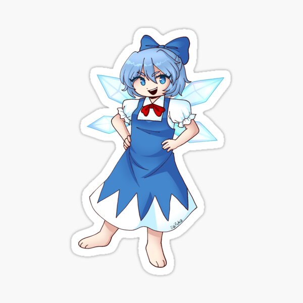 "Cirno (Touhou Project)" Sticker for Sale by saifuka | Redbubble