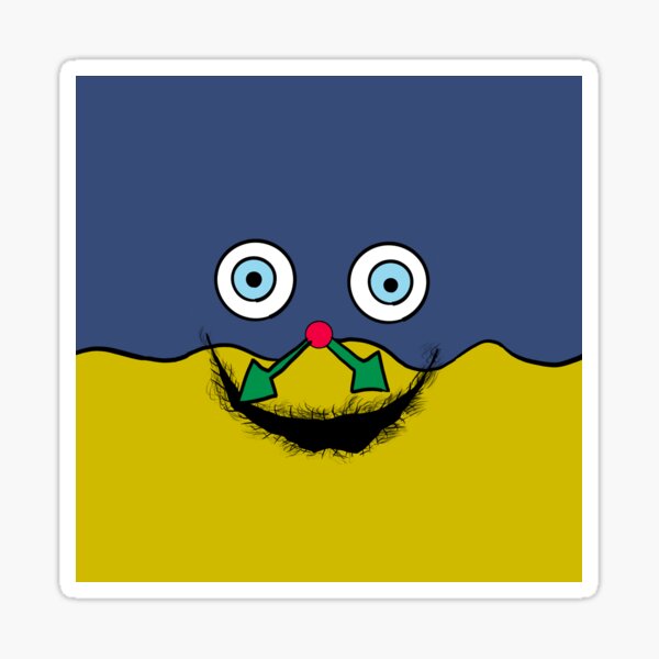 "Creepy smile" Sticker for Sale by Alshoalla | Redbubble