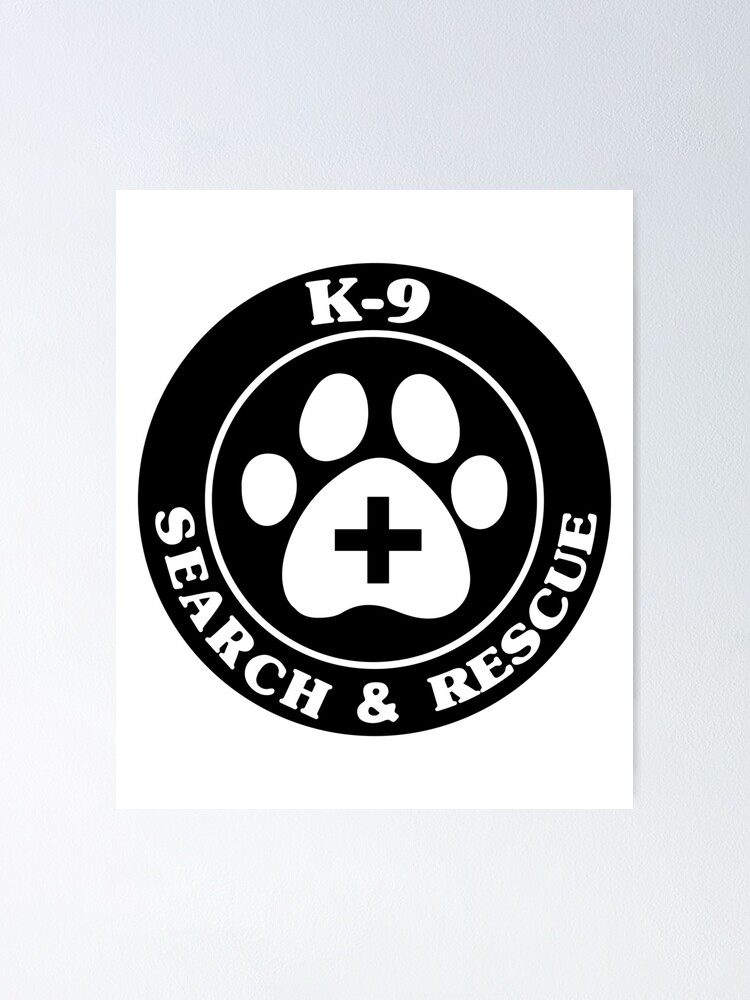 "K-9 Search and Rescue Paw Cross" Poster for Sale by Doacts | Redbubble