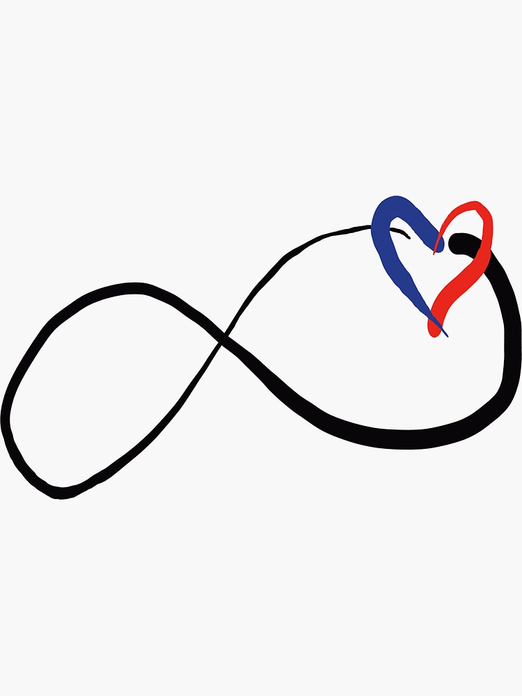 "Polyamory Infinity Heart" Sticker for Sale by LoveVengeance | Redbubble