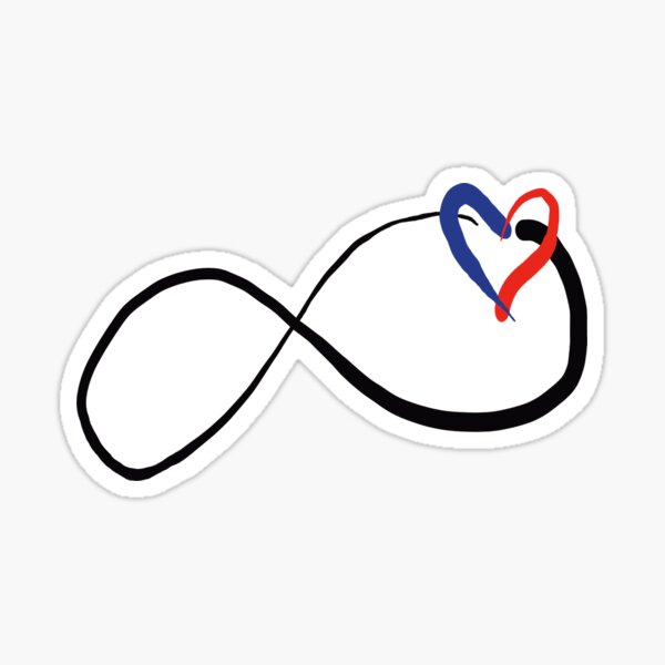 "Polyamory Infinity Heart" Sticker for Sale by LoveVengeance | Redbubble