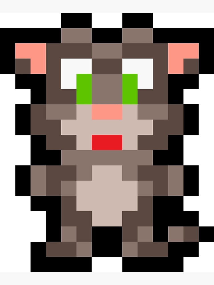 "Pixel Talking Tom" Art Print for Sale by ImpishMATT | Redbubble