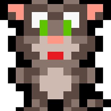 "Pixel Talking Tom" Art Print for Sale by ImpishMATT | Redbubble