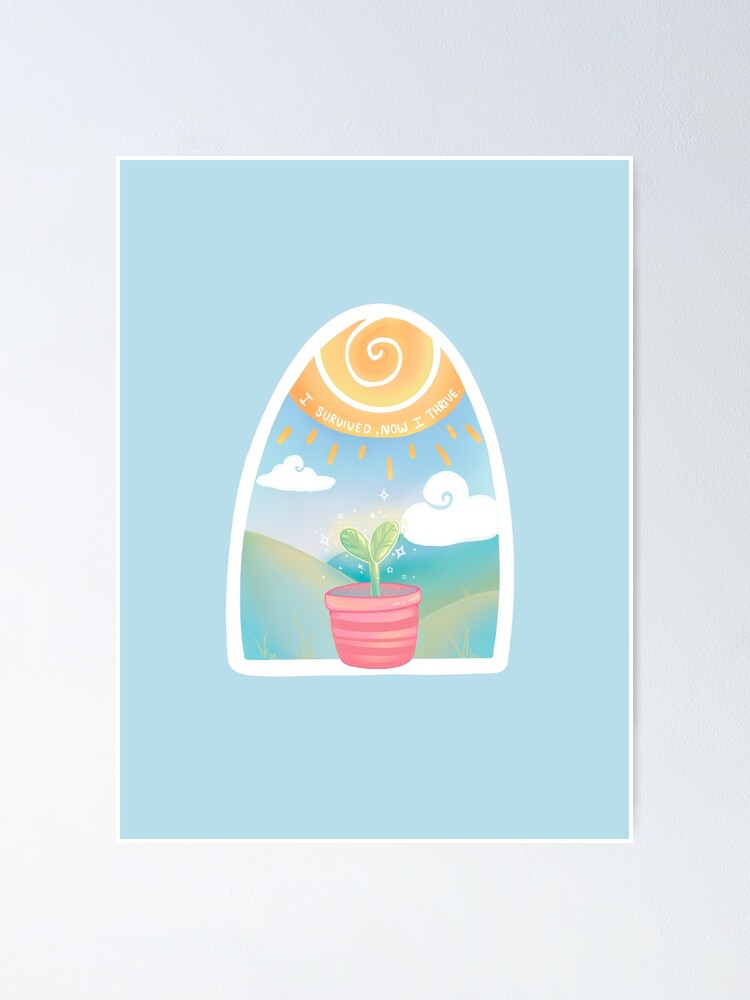 "Thrive" Poster for Sale by brennsArt | Redbubble