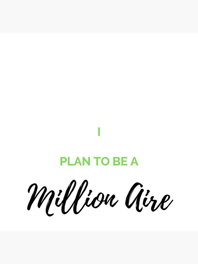 "Millionaire" Sticker by Cheera | Redbubble