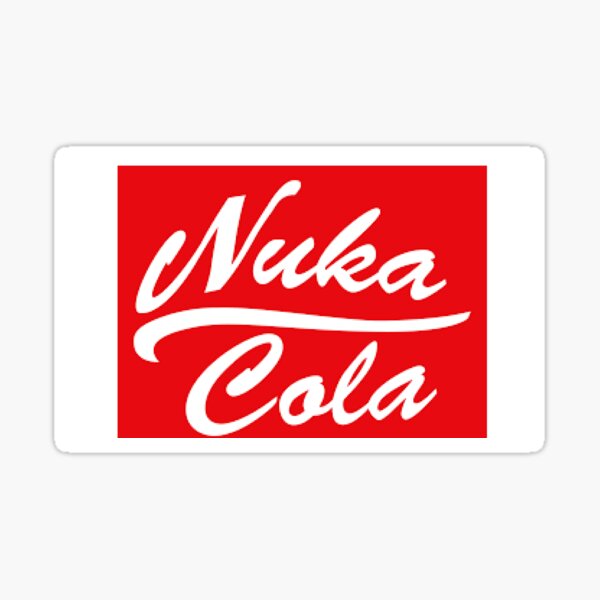 "Nuka Cola Design " Sticker for Sale by MaxGlen | Redbubble
