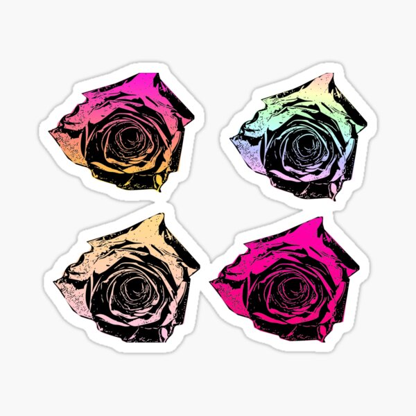 "Rose Bunch" Sticker for Sale by backofthepack1 | Redbubble