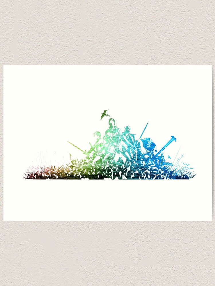 FINAL FANTASY ° Final Fantasy XI Rainbow Logo" Art Print by ArtLOGO ...