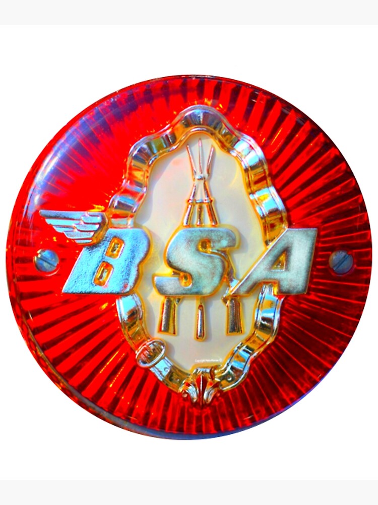 "Vintage BSA Motorcycle Tank Badge" Poster by AgelessMoxie | Redbubble