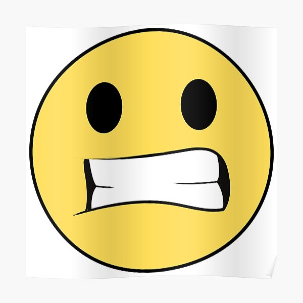 ""OH NO" face" Poster for Sale by TheKidFromVan | Redbubble