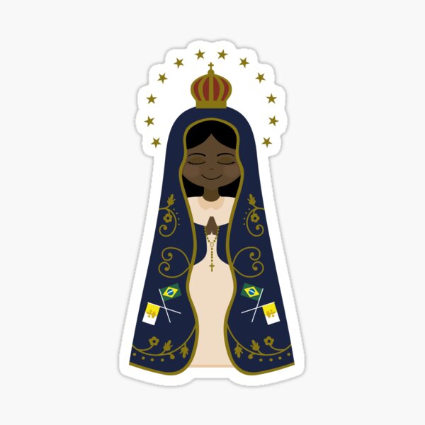 "Our Lady of Aparecida" Sticker for Sale by alinerope | Redbubble