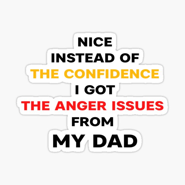 "daddy issues" Sticker for Sale by Azoradesign | Redbubble