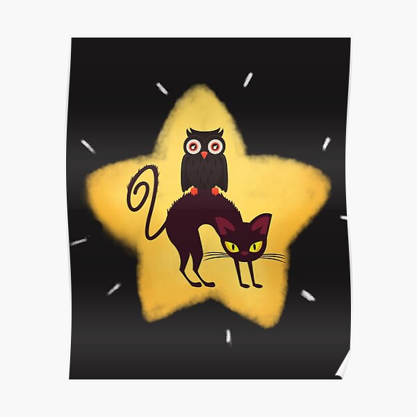 "Hoo Said it was Halloween?" Poster for Sale by PurrfectLuv | Redbubble