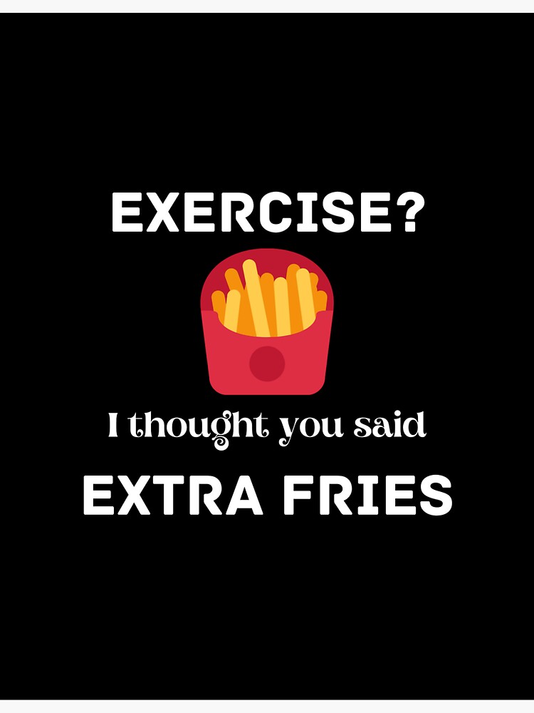 "Exercise Joke Design" Sticker for Sale by RythulDesigns | Redbubble