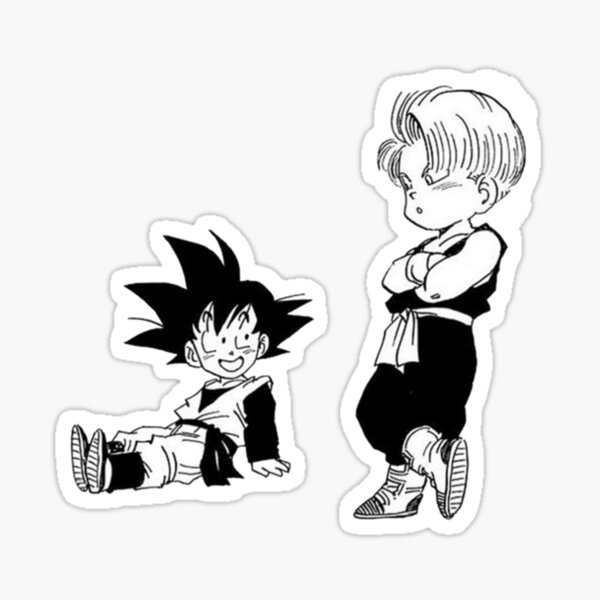 "Trunks and Goten" Sticker for Sale by ValerieWitting | Redbubble