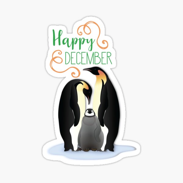 "Happy december" Sticker by Club-7 | Redbubble