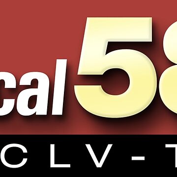 "Local 58 WCLV-TV" Sticker for Sale by Design-By-Dan | Redbubble