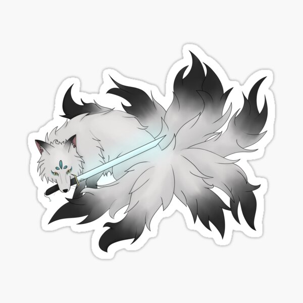 "9 Tails" Sticker for Sale by Flarefox | Redbubble