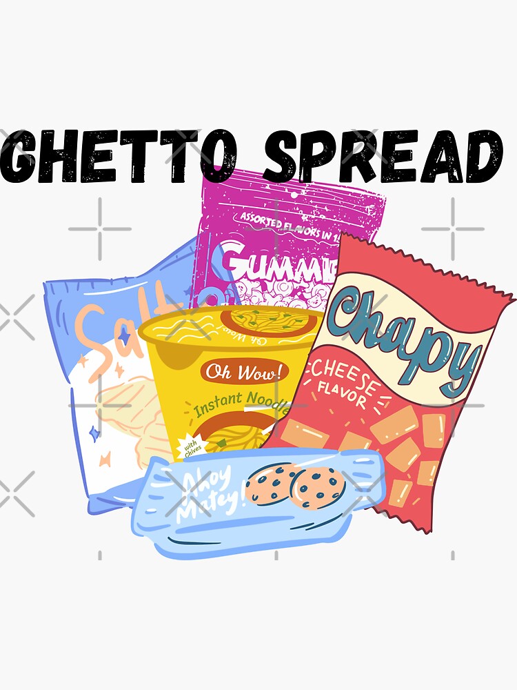 "Ghetto Spread" Sticker for Sale by Pstawicki | Redbubble