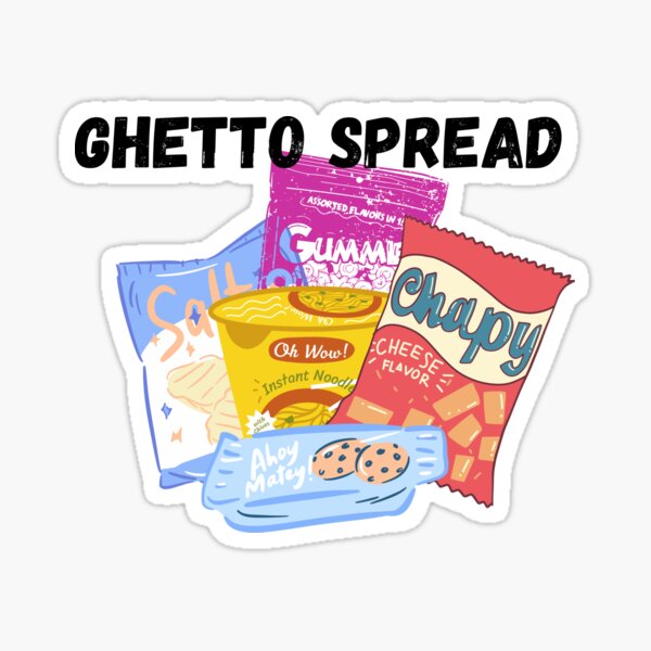 "Ghetto Spread" Sticker for Sale by Pstawicki | Redbubble