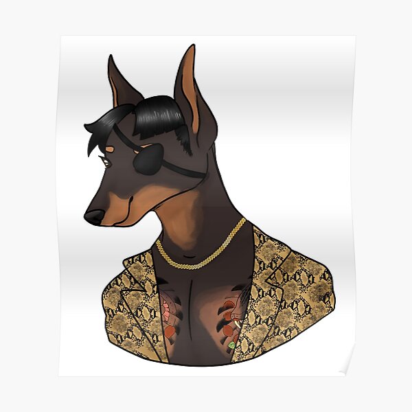 "Goro Majima Mad Dog Furry Sticker" Poster for Sale by Skeletiano ...