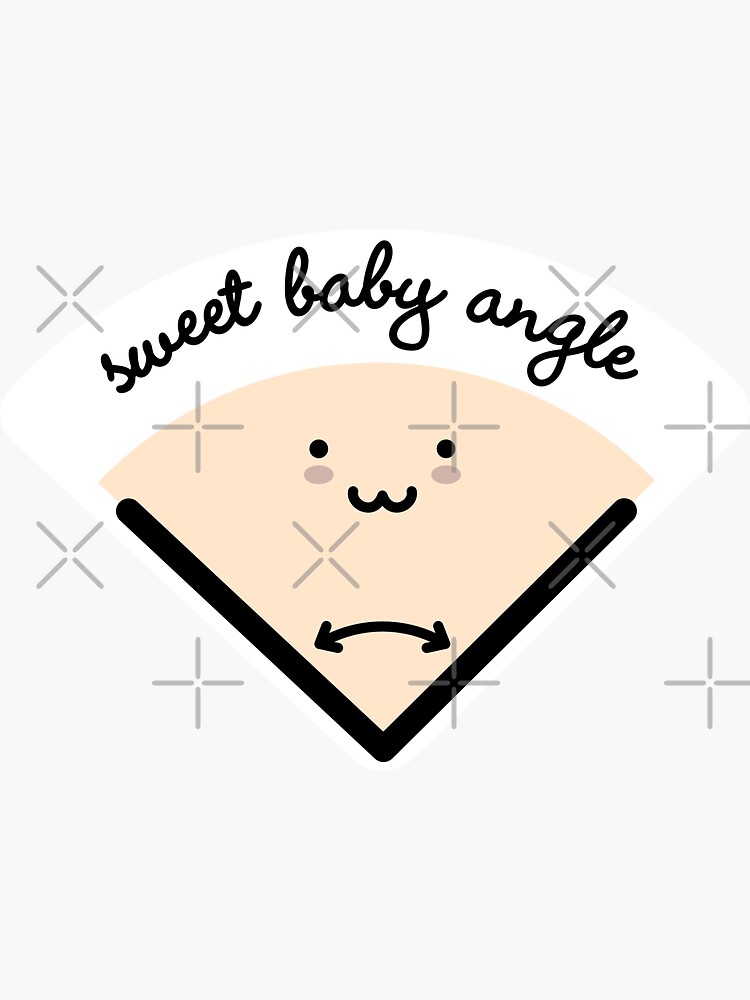 "Sweet Baby Angle - Peach" Sticker by thedustyshelves | Redbubble
