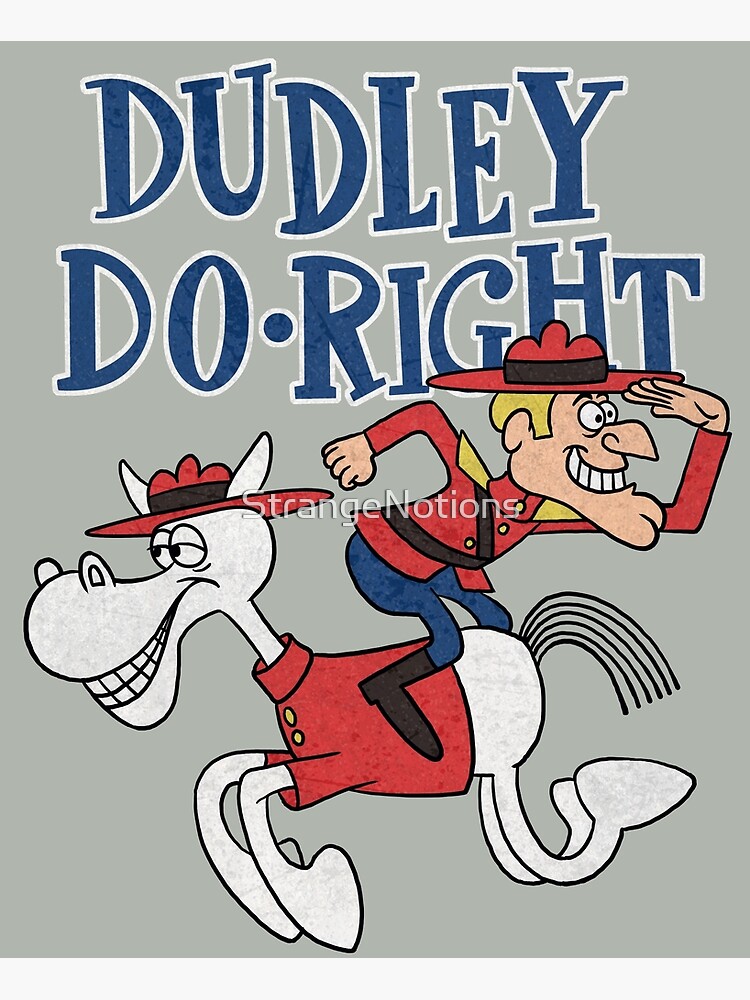"Tribute to Jay Ward Cartoons: Dudley Do-Right Riding Horse Backwards ...