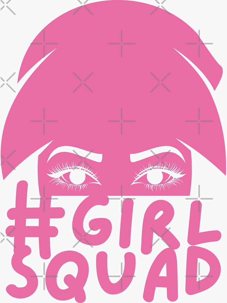 "Girls Squad Trending Pink" Sticker for Sale by gulra | Redbubble
